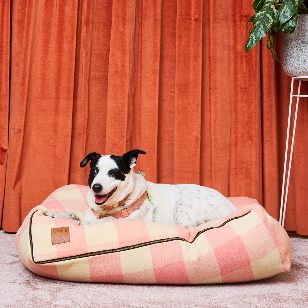 Wool Blanket Slouch Bed - Ballet Slipper